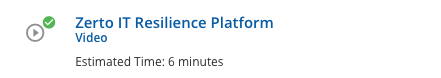 Zerto Training - MyZerto